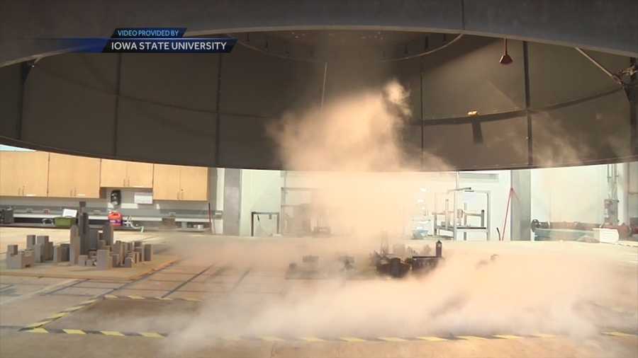Tornado simulator used in university project