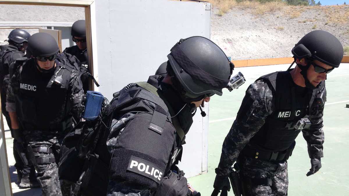Tactical medics train with SWAT team