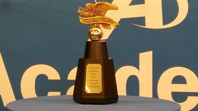 Get your picture taken with the 2015 ALCS Trophy on Thurs.