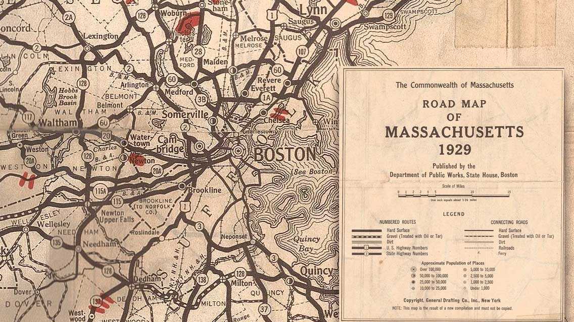 Massachusetts History Map