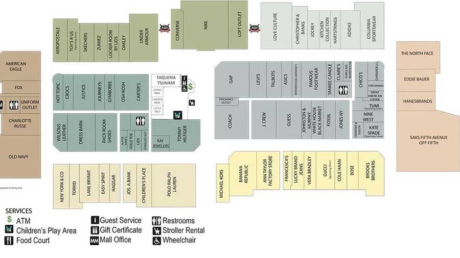 See list of stores at Outlet Shoppes of the Bluegrass