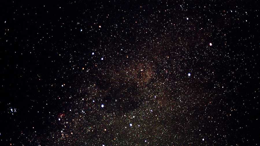 October begins with a brilliant star-filled sky.