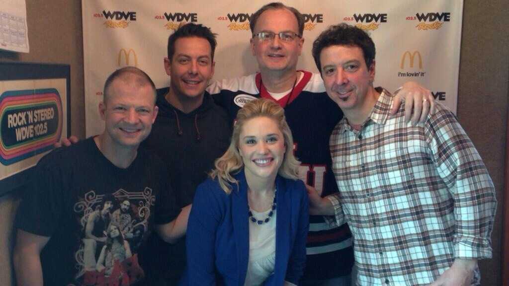 Photos: Jackie Schafer guest hosts on WDVE morning show