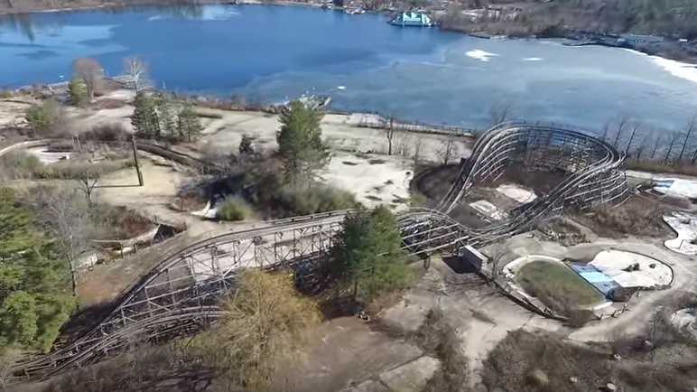 Drone video shows what old, abandoned Geauga Lake amusement park looks ...