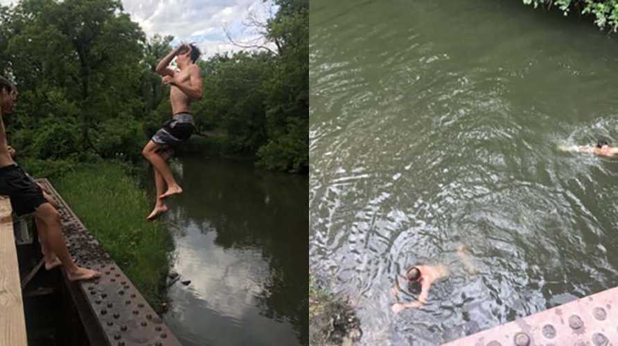 City considering ban on jumping from bridge into creek