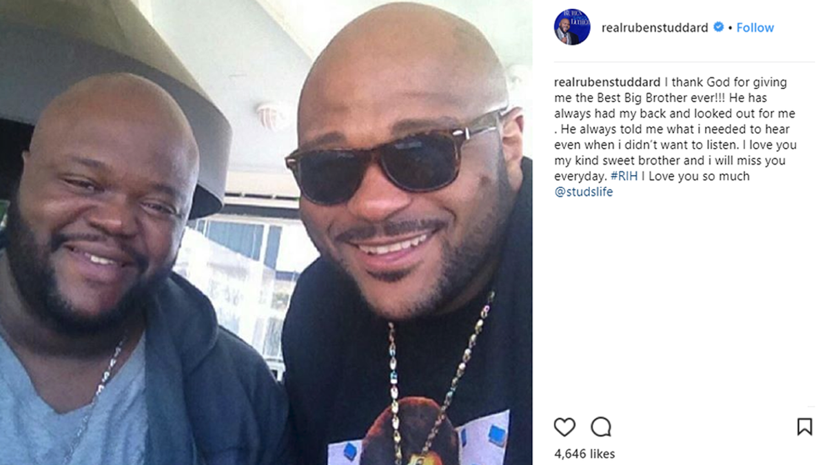 Singer Ruben Studdard announces death of older brother on social media