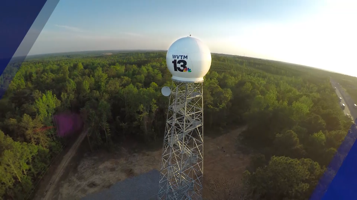 PHOTOS: WVTM 13 Live Doppler radar rises up in central Alabama