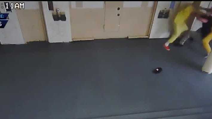 CAUGHT ON CAMERA: Inmates stab prison guards with homemade knife