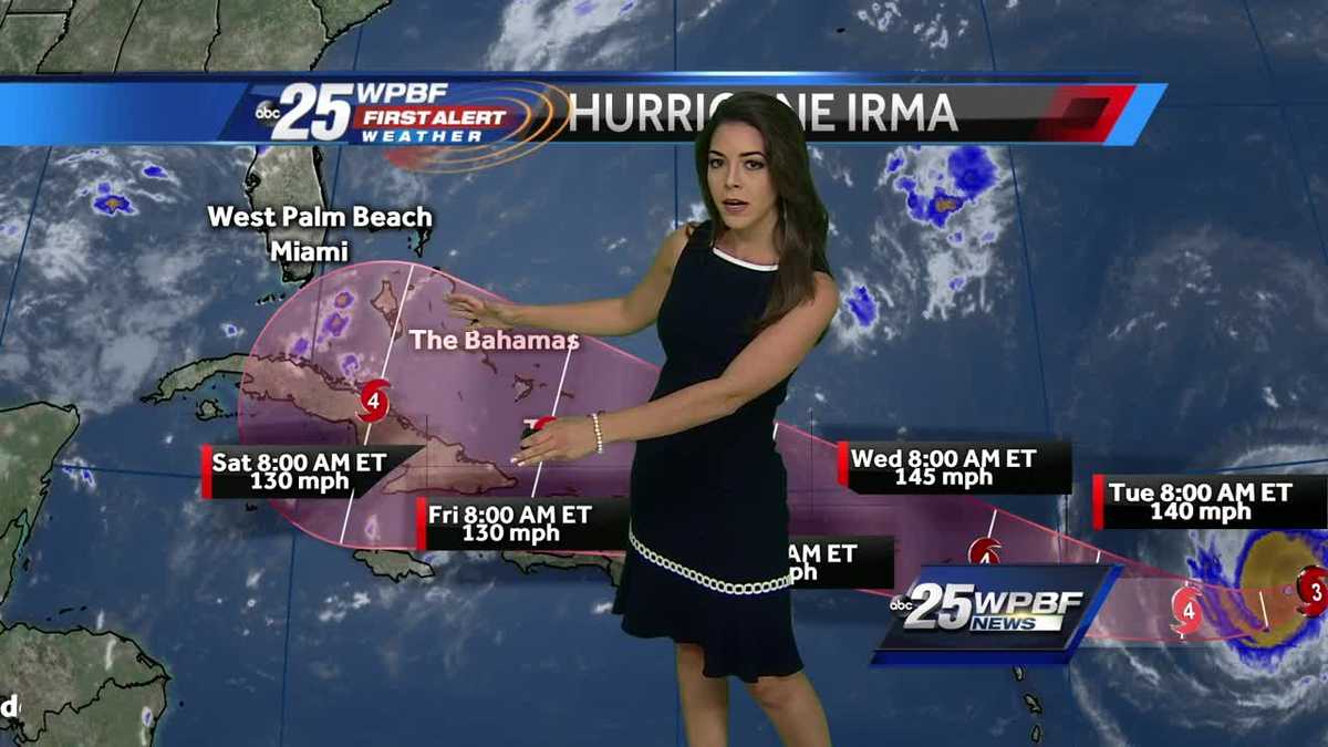 Hurricane Irma gaining strength, moving WSW